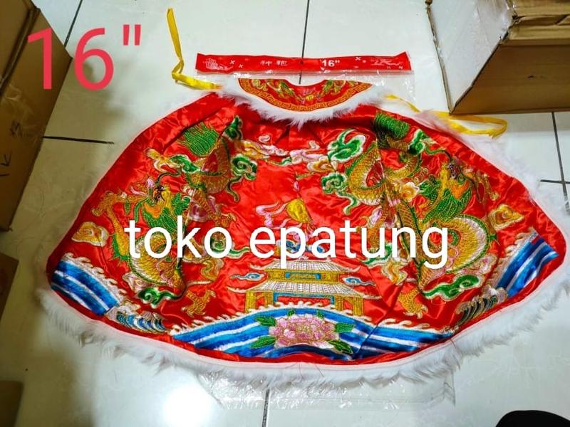 Jubah Rupang / Baju patung Warna Merah - Naga Bulu -16 Inchi - Shop ...