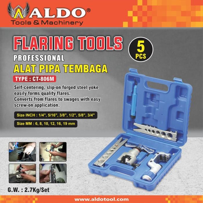 FLARING TOOL / ALAT PEMEKAR PIPA TEMBAGA PROFESIONAL 5 PCS CT-806M ...