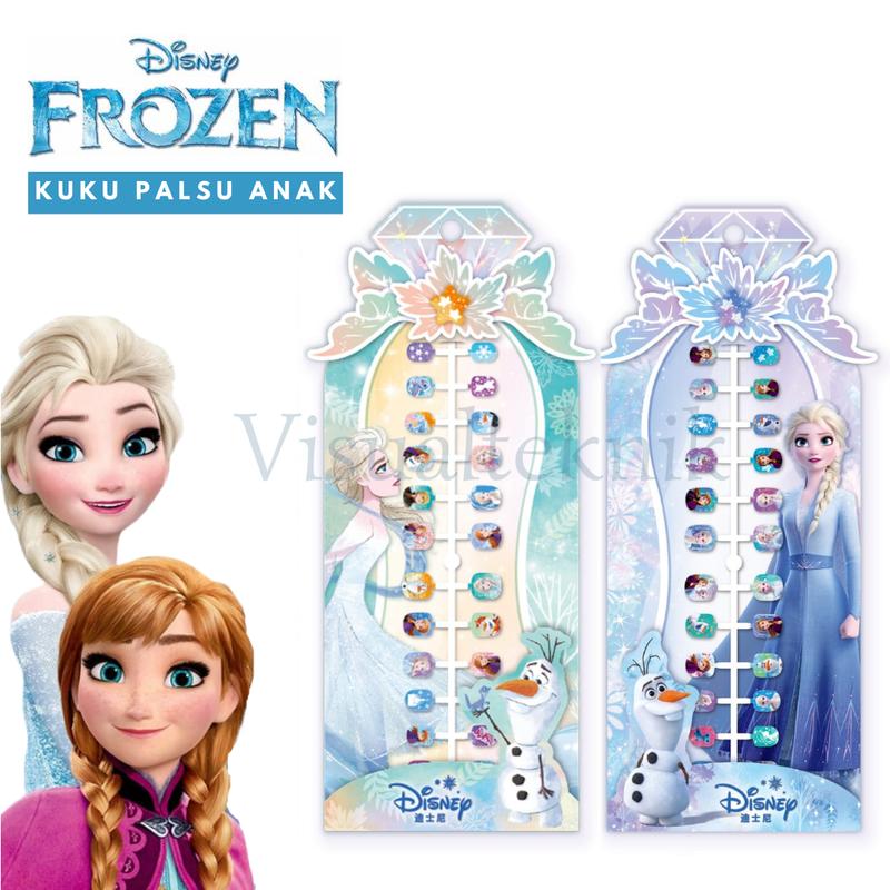Kuku Palsu Anak Frozen Elsa Kuku Anak Princess Disney - Shop | Tokopedia