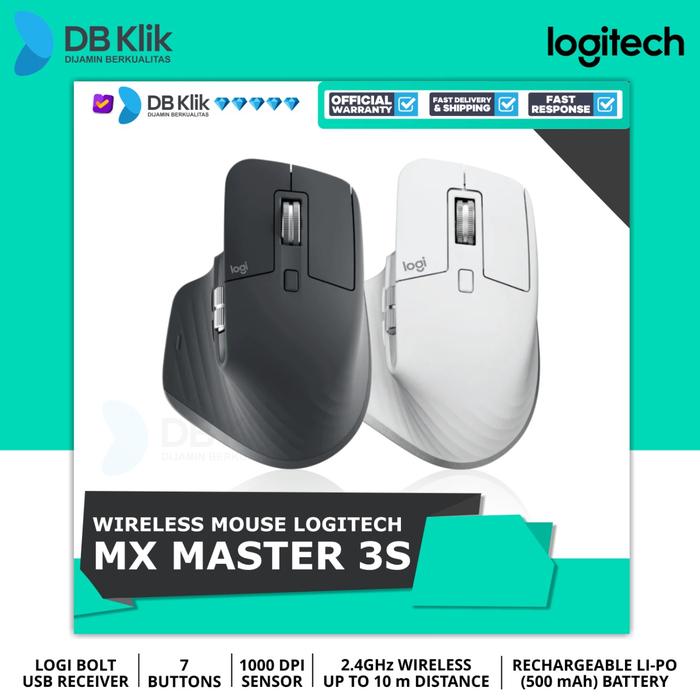 Promo Mouse Logitech MX Master 3S Wireless Bluetooth Quiet Click ...