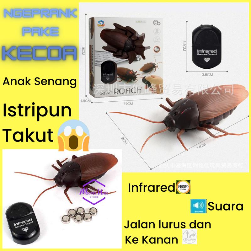 Mainan Prank Kecoa Remote Control Kecoak Mainan RC Prank Toys - Shop ...