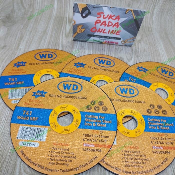 Jual Mata Gerinda Potong WD 4 Inch Tipis Cutting Disc Besi Stainless ...
