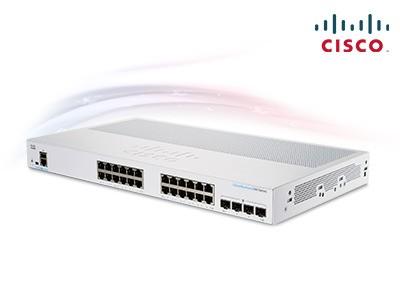 Promo Cisco Business CBS250-24T-4G Smart Switch, 24 Port GE, 4x1G SFP ...