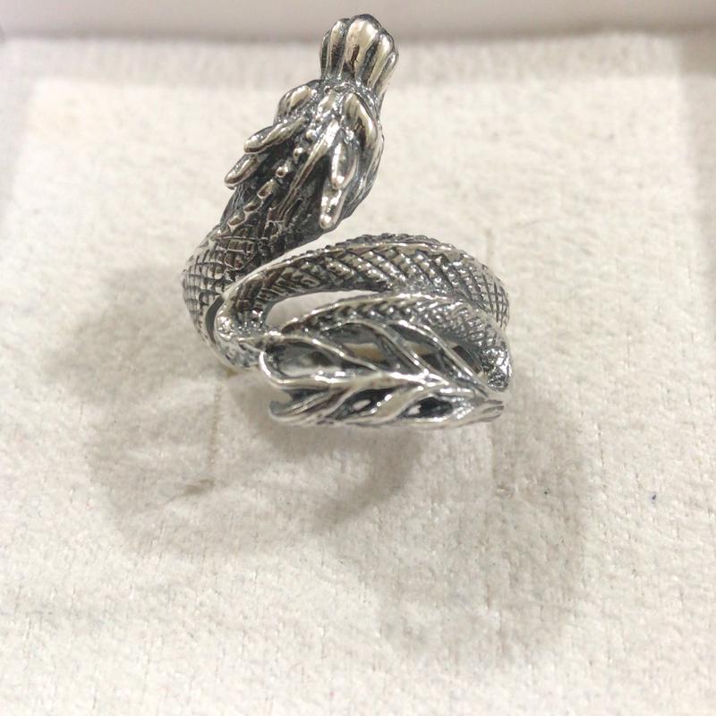 Cincin perak bali motif naga 925 size bisa request - Shop | Tokopedia