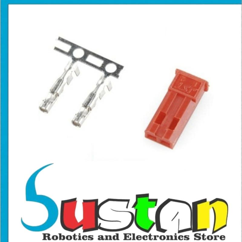 JST SOCKET 2P FEMALE CONNECTOR BATTERY LIPO 2 PIN SYP-2Y 2.54MM FEMALE ...