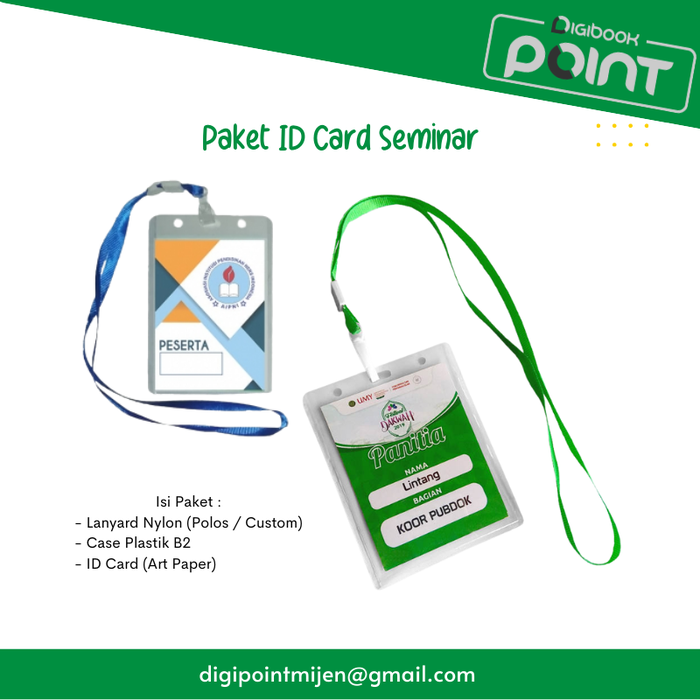 Jual Paket ID Card Seminar / Pelatihan / Workshop - Ukuran B2 - Tali ...