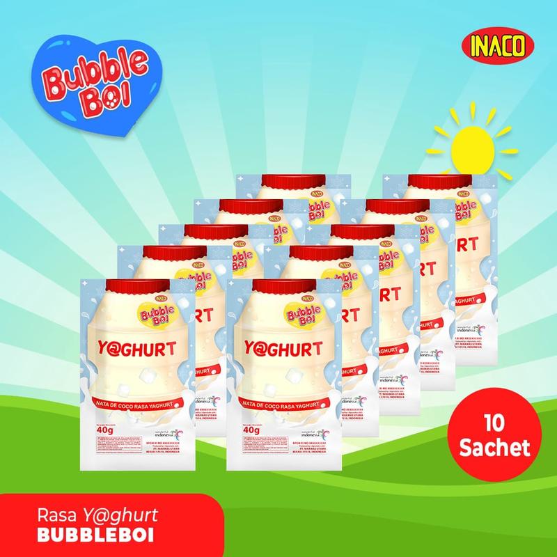 Inaco bubble boi renceng (isi 10 sachet) minuman nata de coco - Shop ...