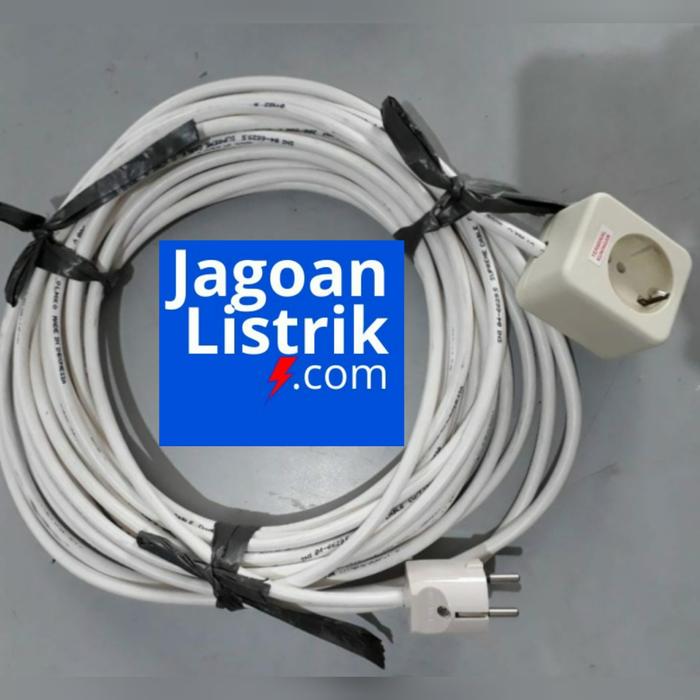Jual Stop Kontak Uticon Rakit 1 Lubang + Kabel Supreme NYMHY 2x1.5 mm2 ...
