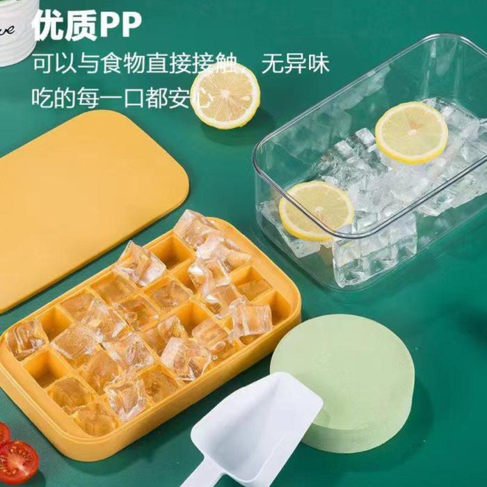 Jual Cetakan es batu 28 Sekat + Tray penyimpanan & Sekop ice Puding ...