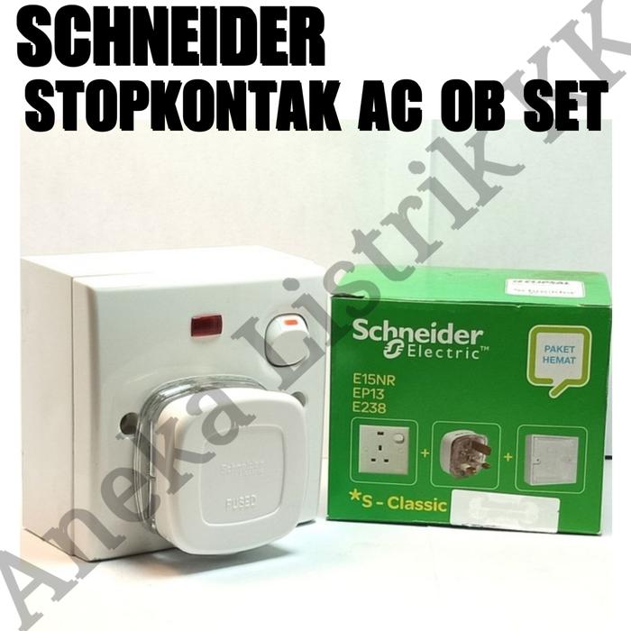 Jual SCHNEIDER STOP KONTAK AC OB SET CLIPSAL E15NR EP13 E328 OUTBOW ...