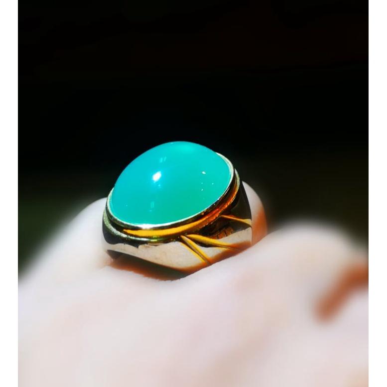 Natural Batu Akik Bacan Doko Bluish Green Hejo Chroom Krista - Shop ...