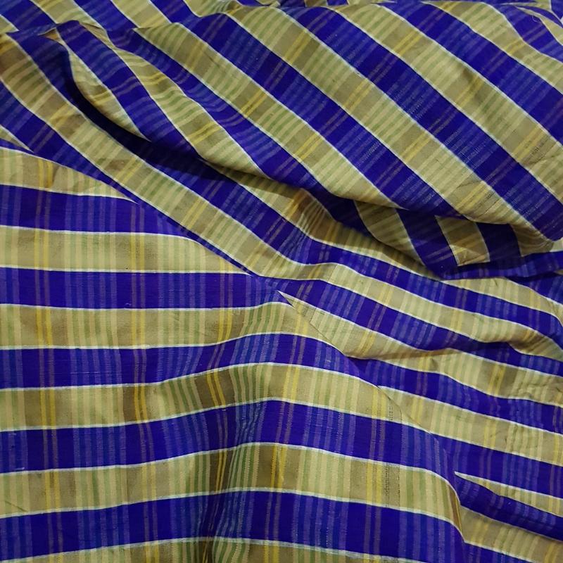 Kain Sutra Kotak Kotak Kain Sutra Asli - Shop | Tokopedia