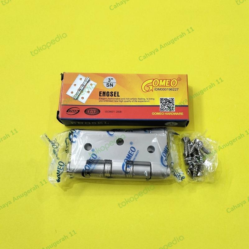 Engsel Merk Gomeo 3 4 5 Inchi Warna Putih (SN) / Engsel Jendela Pintu ...