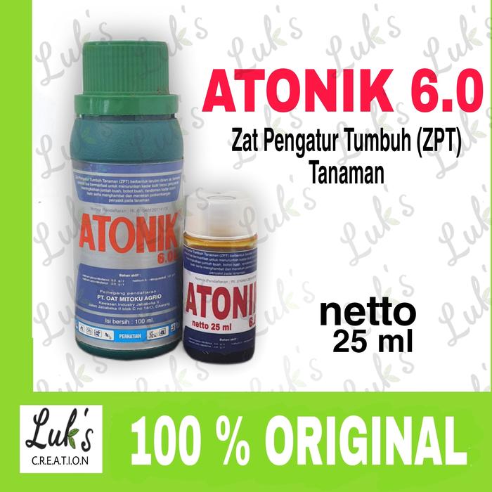 Jual ATONIK 6.0 Zat pengatur tumbuh ZPT tanaman 25ml penyubur tanaman ...