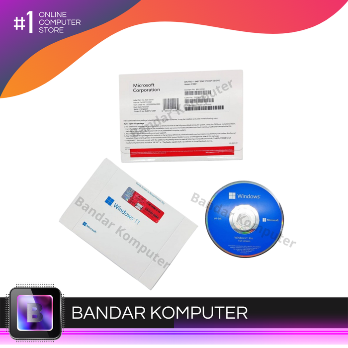 Jual Microsoft Win Pro 11 - Windows 11 Professional OEM 64 bit resmi ...