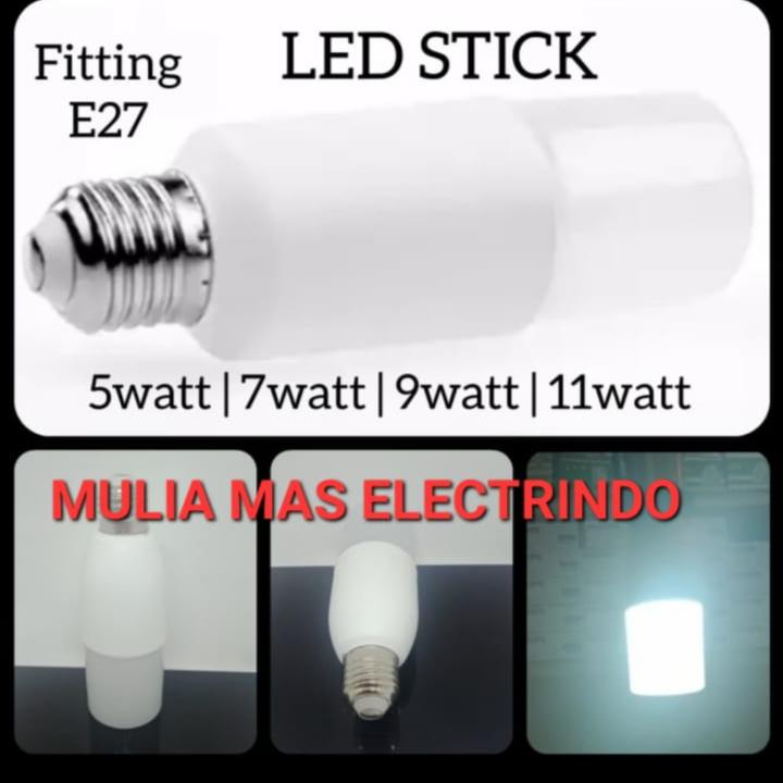 Lampu Bulb Bohlam Stick LED 9w 9 watt 9watt Fitting E27 - Shop | Tokopedia