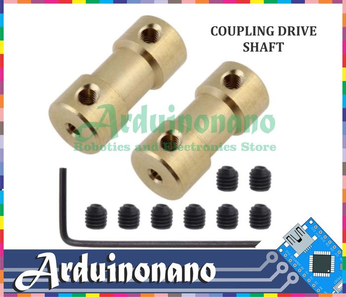 Jual Coupling Drive Shaft 2x4 mm Connector Motor Shaft Connecting 2mm x ...
