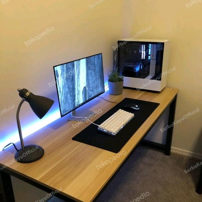 meja gaming kayu asli uk 160*75*3 cm - Shop | Tokopedia
