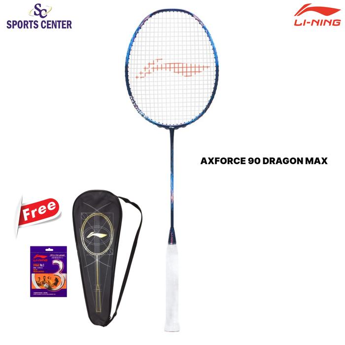Promo New Raket Badminton Lining AX Force / Axforce 90 Dragon Max - 3U ...