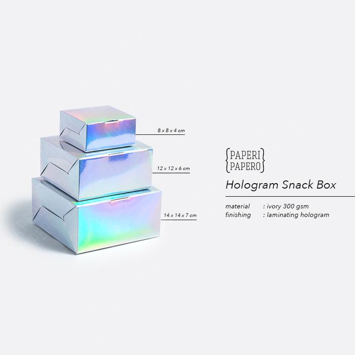Jual Hologram Snack Box - Dus Kotak Makan Hampers Unik Holographic ...