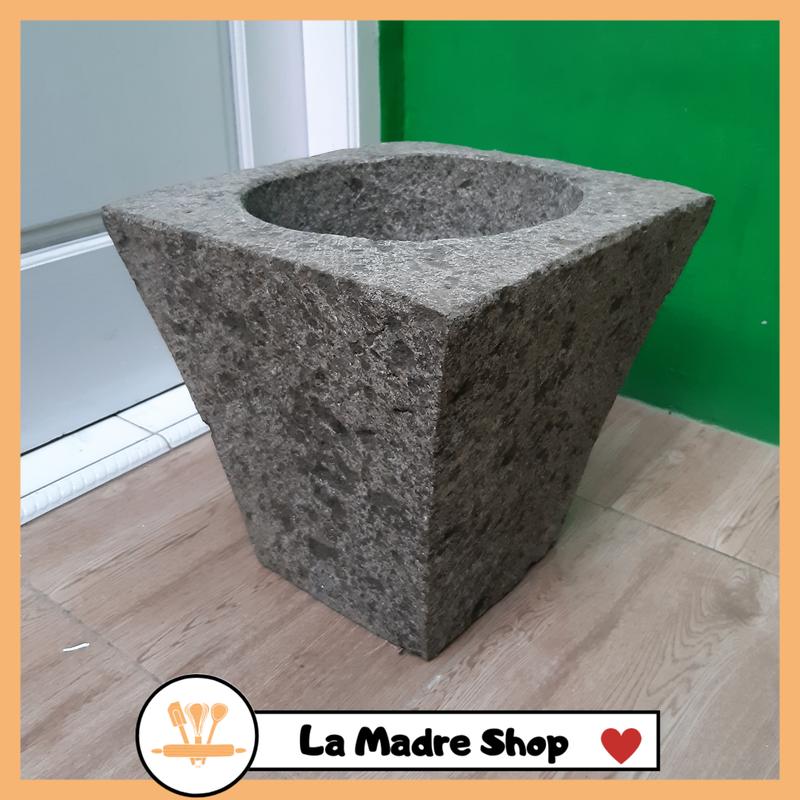 LUMPANG LESUNG BATU Segi Empat - 100% Batu Asli - Uk. Besar - Shop ...