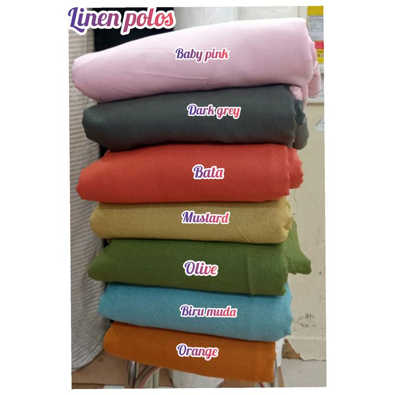kain pure linen polos linen murni linen import Bahan linen halus - Shop ...