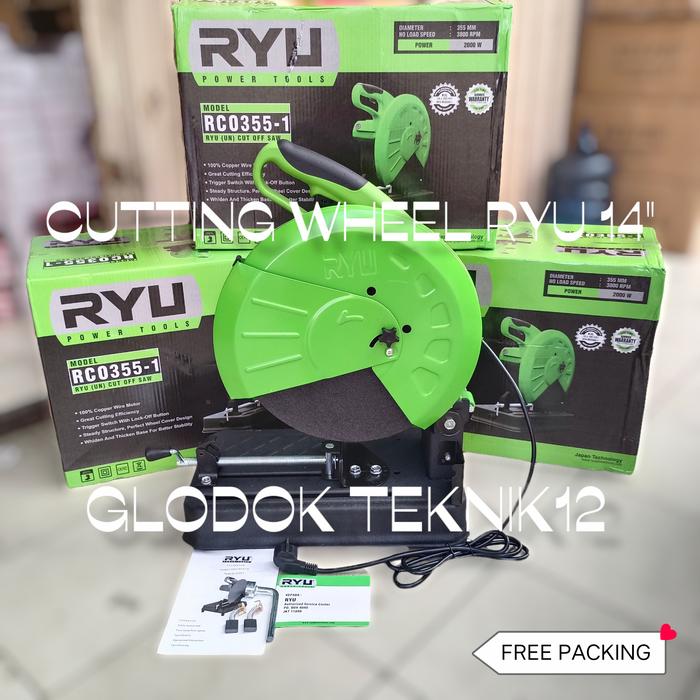 Jual MESIN POTONG BESI RYU RCO 355-1 / CUTTING WHEEL RYU RCO / CUT OFF ...