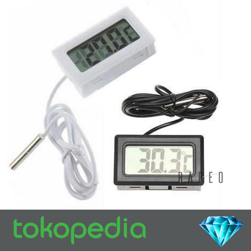 Alat Pengukur Suhu Air Kolam Digital Termometer Aquarium Kabel 1M ...