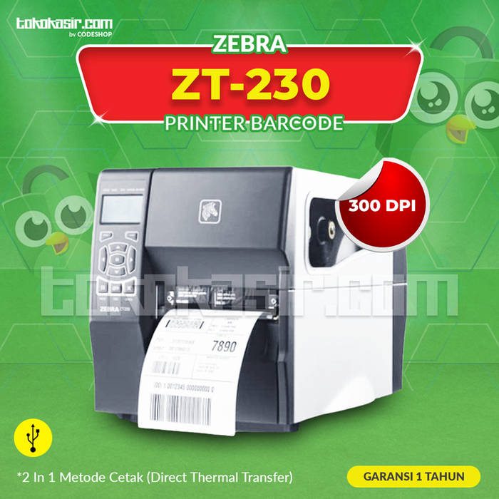 Jual Zebra ZT230 Printer Barcode Industrial 300DPI - Kota Surabaya ...