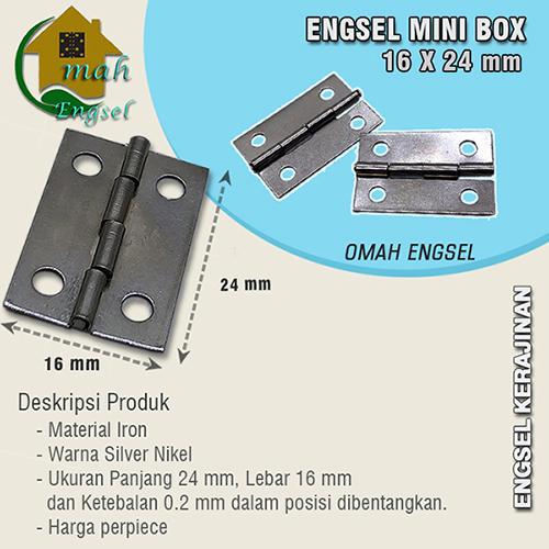 Jual Engsel Mini Engsel Kerajinan 16 x 24 mm Engsel Pintu Kotak Box ...