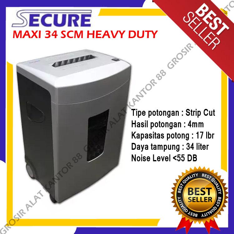 Paper Shredder SECURE MAXI 34 SCM - Penghancur Kertas MAXI 34SCM - Shop ...