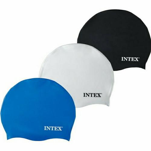 Topi Renang Silicone Swim Caps Pool Swimming Age 8+ - INTEX 55991 ...