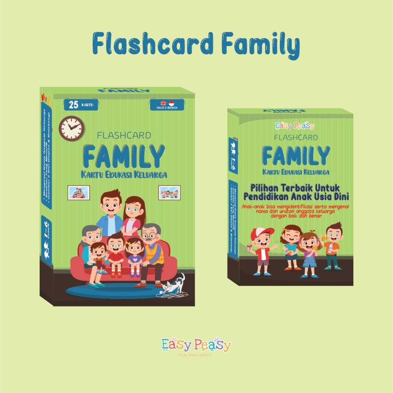 Easypeasy | Flashcard Family - Flash Card Belajar Anak - Kartu - Shop ...