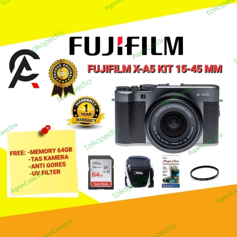 FUJIFILM X-A5 KIT 15-45MM / FUJI XA5 - Shop | Tokopedia