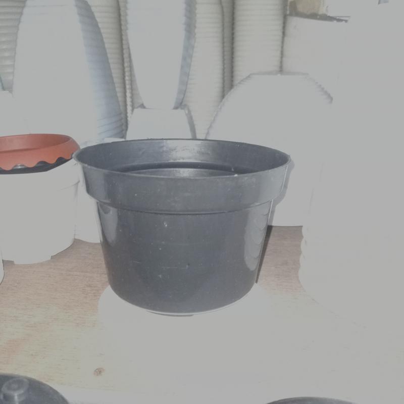 pot bunga plastik pot petani bunga hitam polos ukuran 17 clink - Shop ...