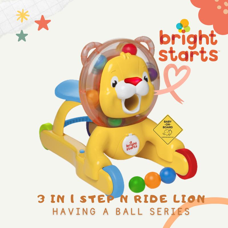 Brightstart Having A Ball 3 in 1 Step & Ride Lion - Shop | Tokopedia