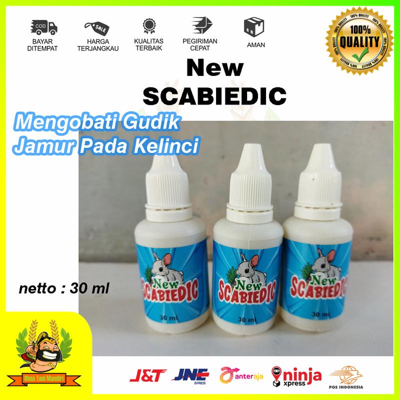 NEW SCABIEDIC OBAT SCABIES OLES TETES KELINCI 30 ml - Shop | Tokopedia