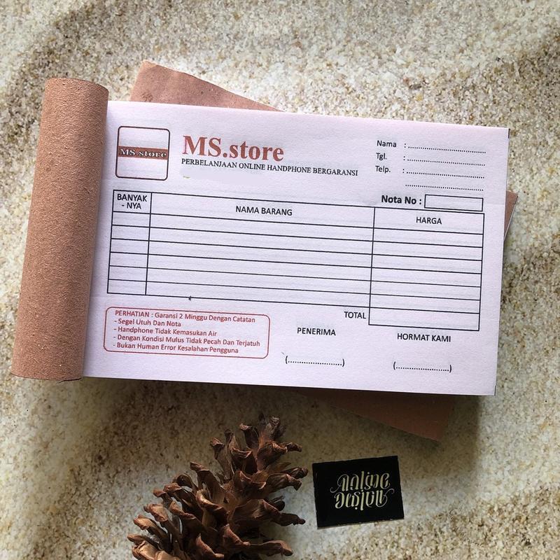 Cetak Nota Olshop Nota Penjualan Nota 2ply Nota Rangkap 2 custom - Shop ...