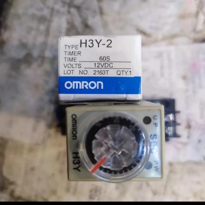 timer Omron H3Y-2 60sec omron 12vdc - Shop | Tokopedia