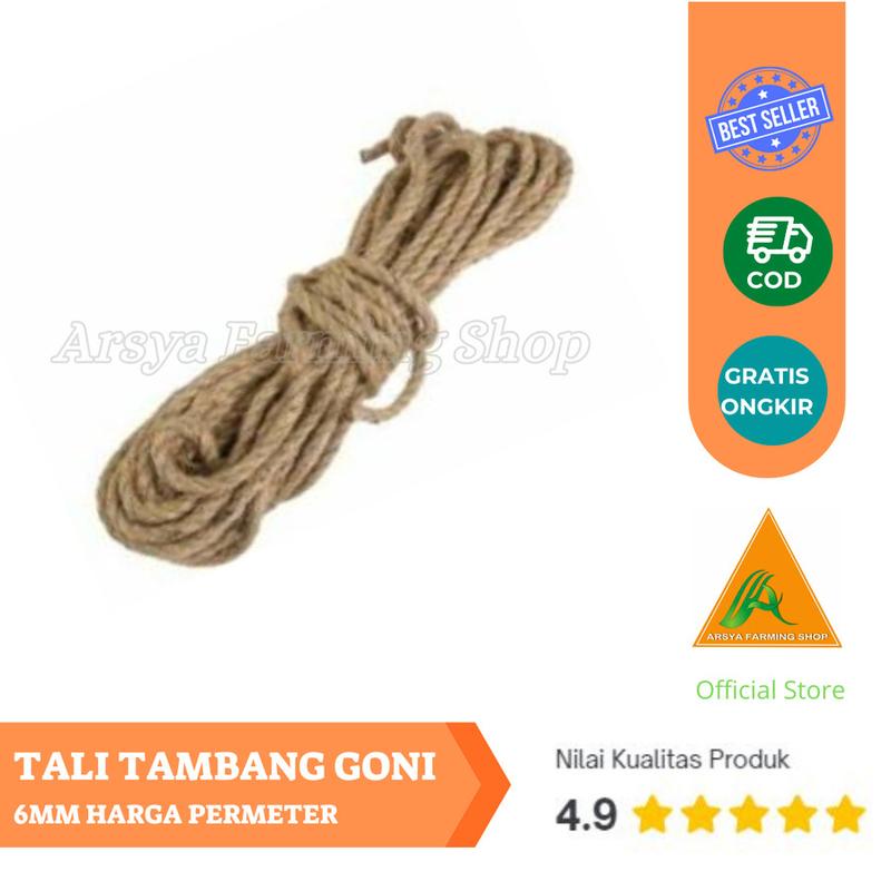 Tali Tambang Goni 6mm - Tampar Manila - Tali Tambang Goni Pe - Shop ...