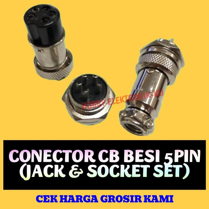 Jual CONECTOR CB 5PIN BESI JACK + SOCKET SET - Kota Semarang - TOKO ...