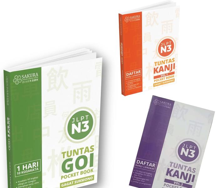Jual Pocket Book Tuntas JLPT N3 (Buku Saku Tuntas Kanji & Goi N3) - Kab ...