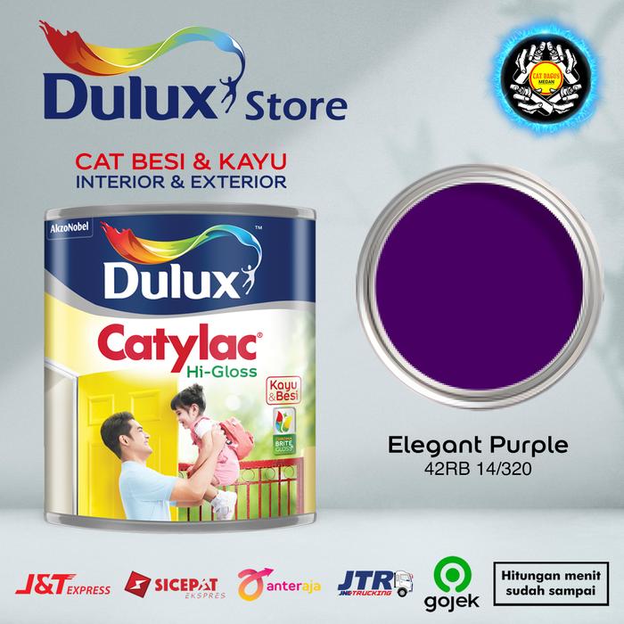 Jual CAT MINYAK CAT KAYU DAN BESI DULUX CATYLAC HI-GLOSS 1 KG WARNA ...