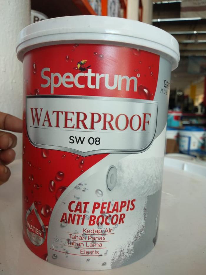 Jual Spectrum Waterproof SW-08 5kg / Cat Pelapis Anti Bocor - Abu-abu ...