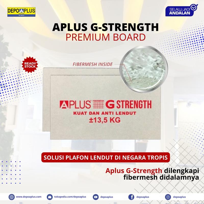 Gypsum Aplus G-Strength Premium Board 9mm x 1200 x 2400 Atap Plafon ...