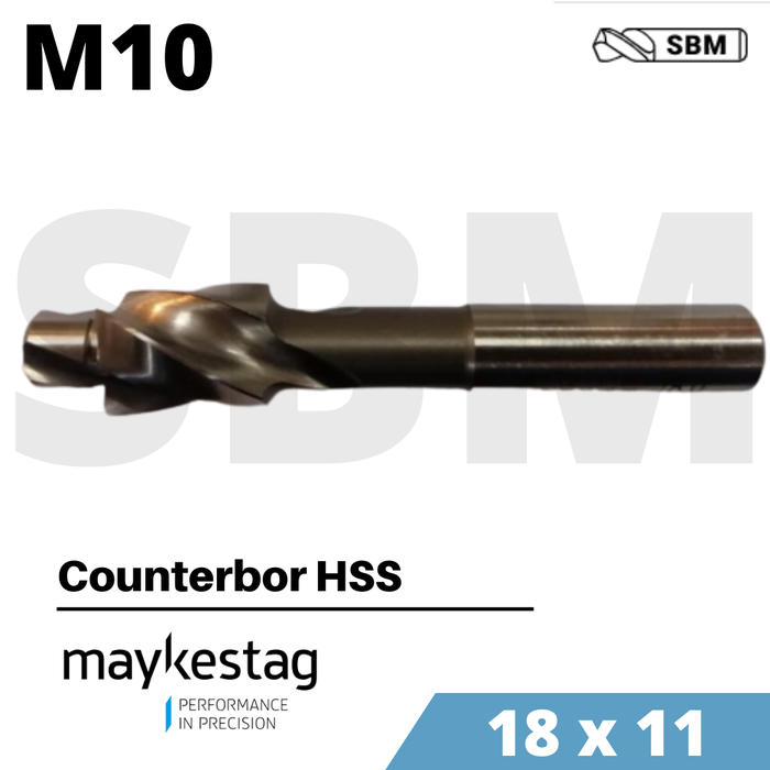 Jual COUNTERBORE HSS M10 (18.0 x 11.0) MERK MAYKESTAG - Jakarta Barat ...