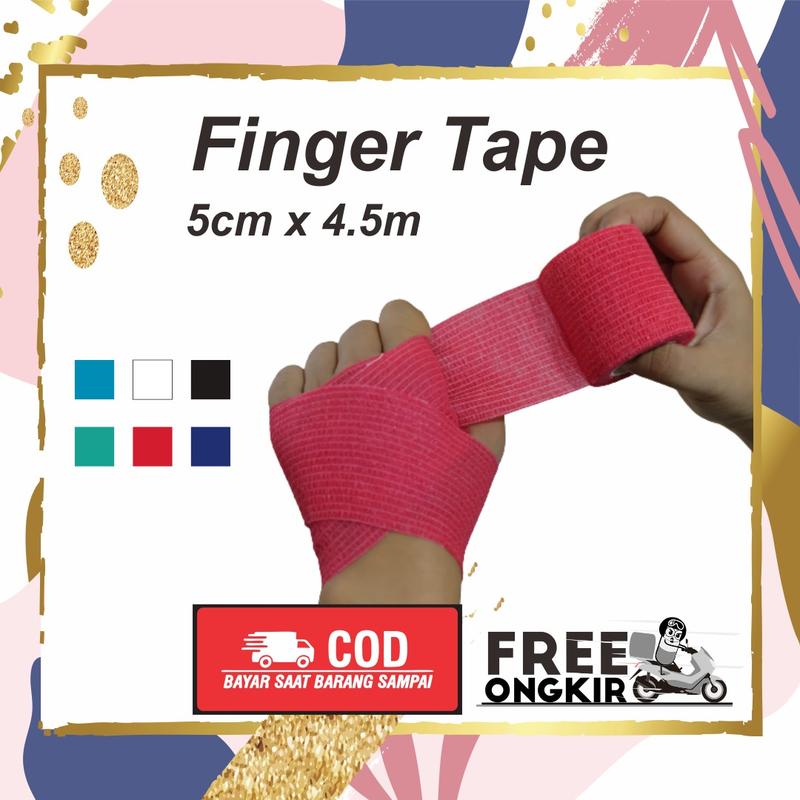 Finger Tape Wrist Tape 5cm x 4.5m Taping Olahraga Tapping Perban - Shop ...