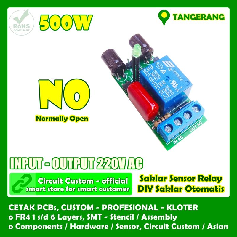 Relay Module 5V 1 Channel AC 220V 500W PLUG AND PLAY DIY Switch Sensor ...