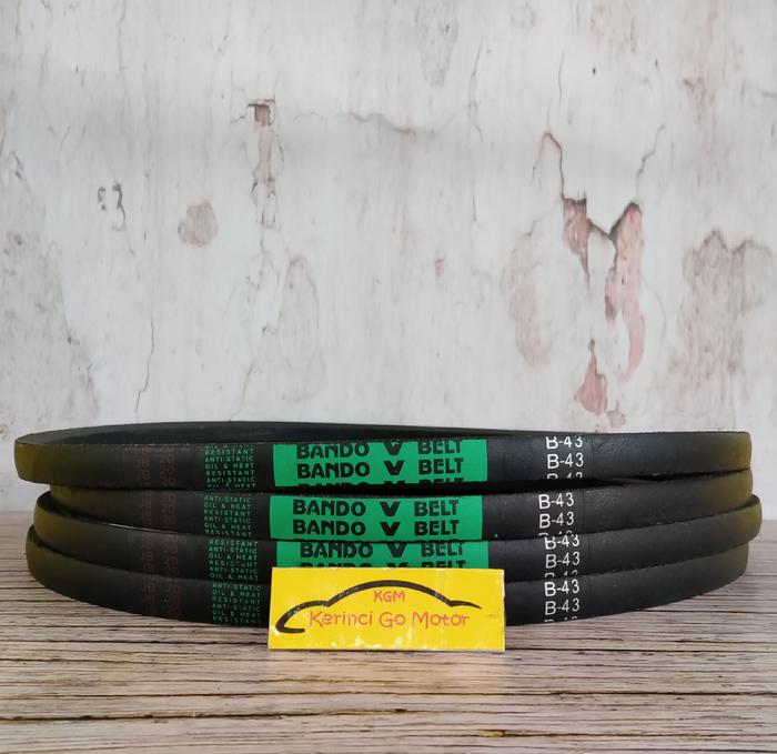 Jual BANDO VAN BELT B-43 V BELT TALI KIPAS B43 FAN BELT VANBELT POLOS B ...