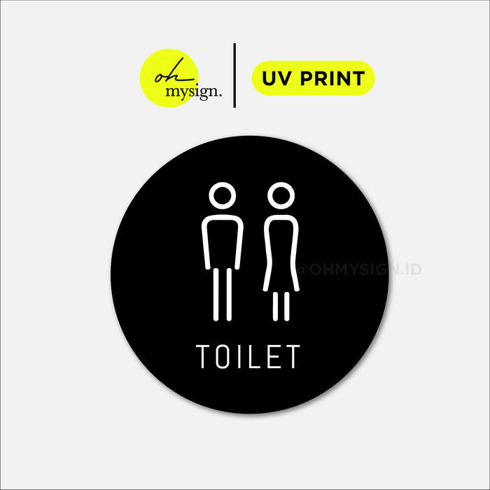 Jual Tulisan Toilet Sign Board Akrilik Tempel Signage Dinding Papan ...